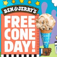 FREE Ben & Jerry's Cream Cone - Freebies and Free Samples by Mail